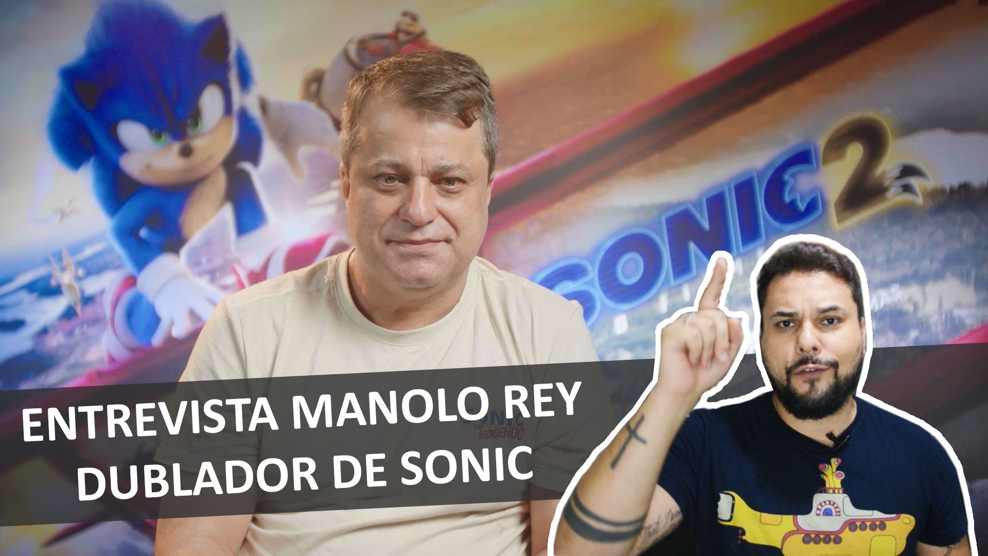 Dublador de Sonic, Manolo Rey, fala sobre o processo de dar voz ao ...
